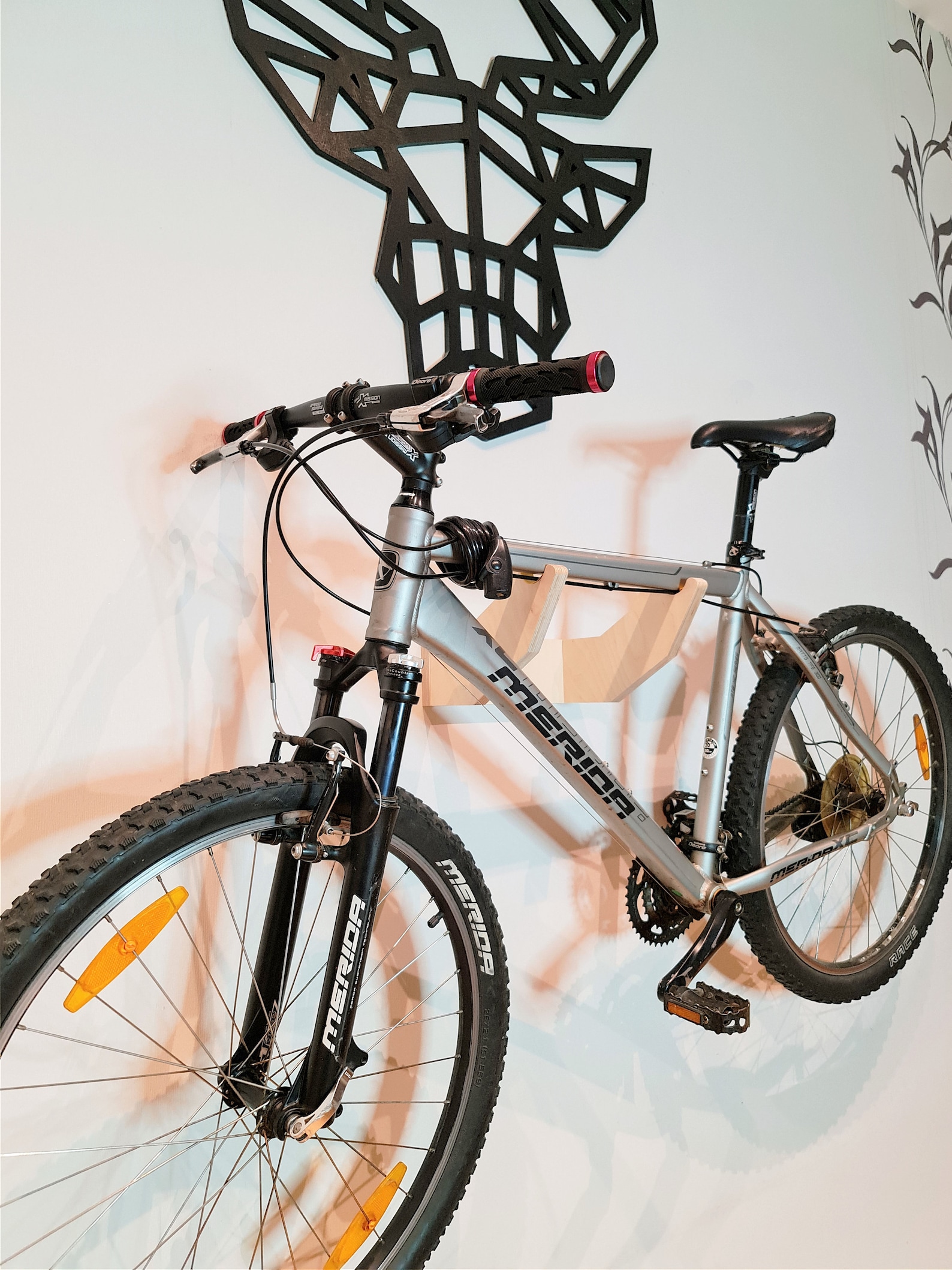 Wall Mount Bike Rack Bicycle Rack Wood Bicycle Hook Bike Shelf - Etsy