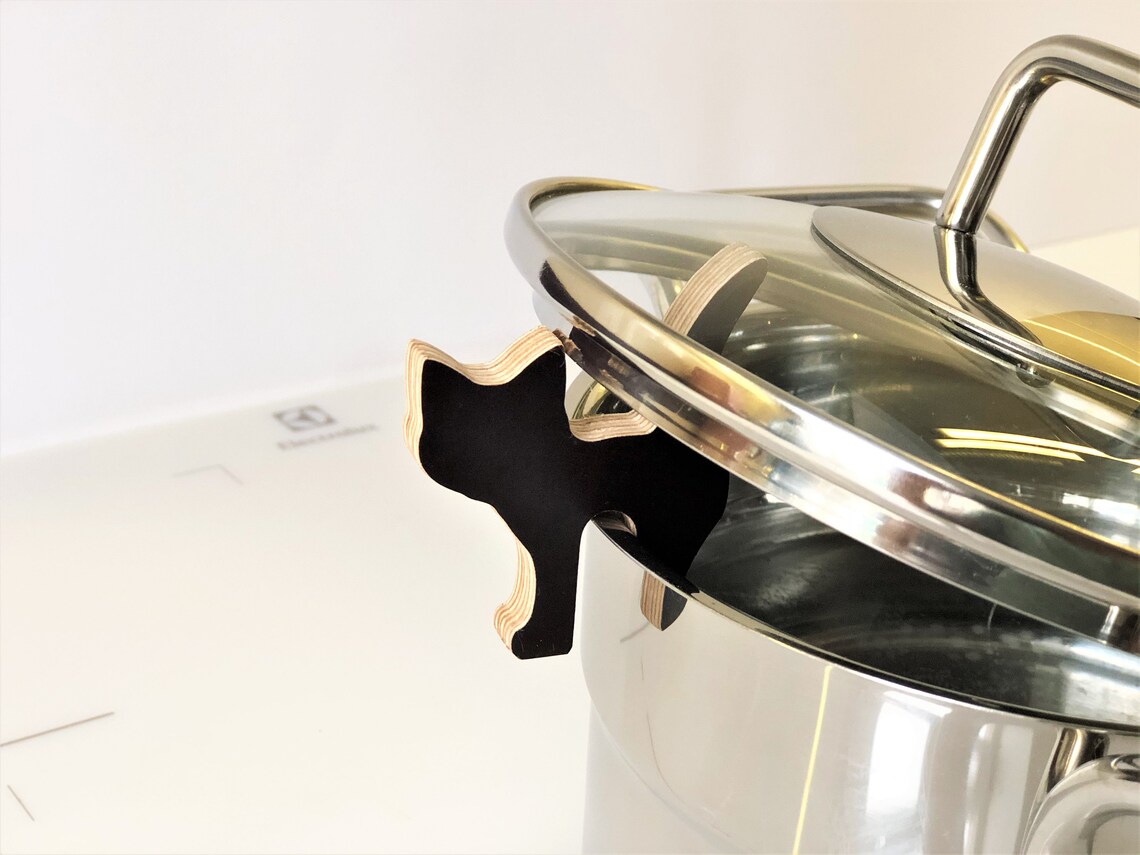 Kitchen Decor Pot Lid Lifter Steam Vent Prop Lid Holder Pot Lid Lift ...