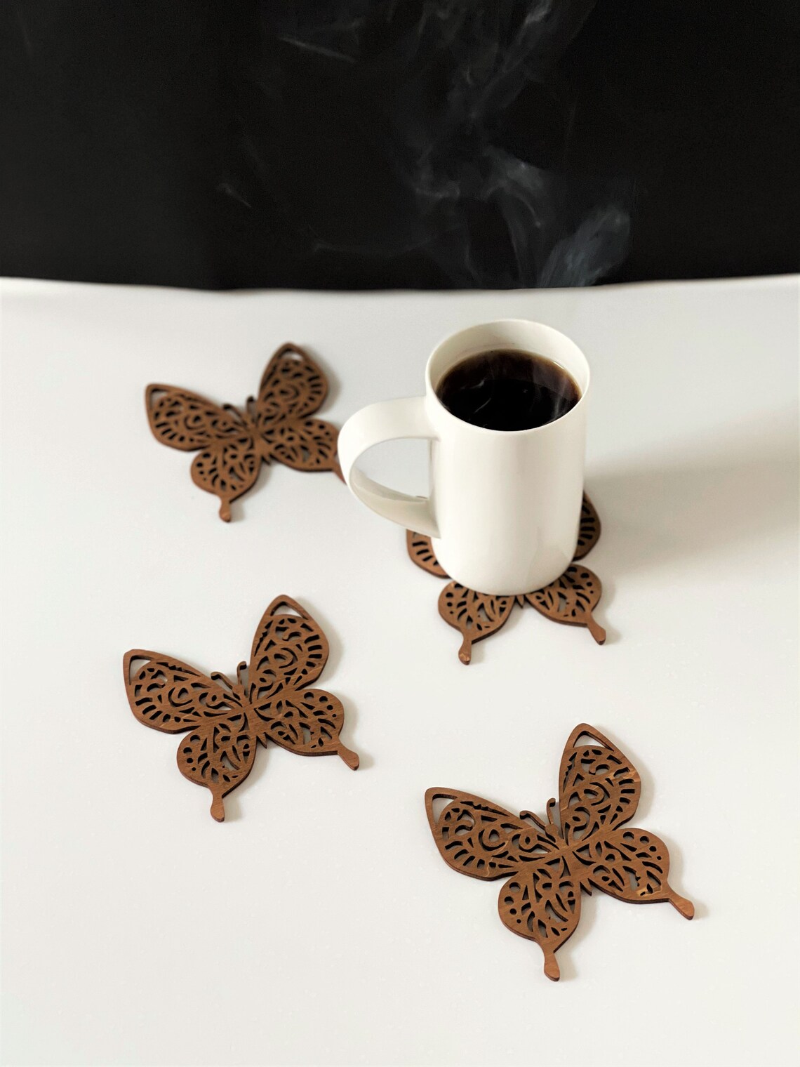 Wooden Coasters Kitchen Decor Office Decor Housewarming Gift - Etsy