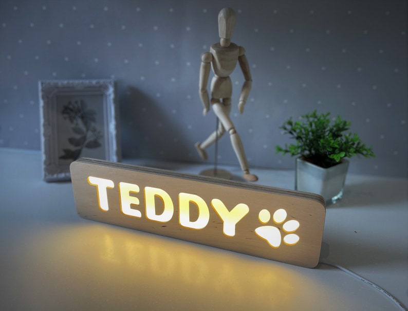 Wooden Name Night Light Personalized Gifts New Baby Gift Baby - Etsy