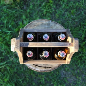 Beer Carrier Beer Caddy Beer Box 6 Pack Holder Wood Beer Caddy Beer ...