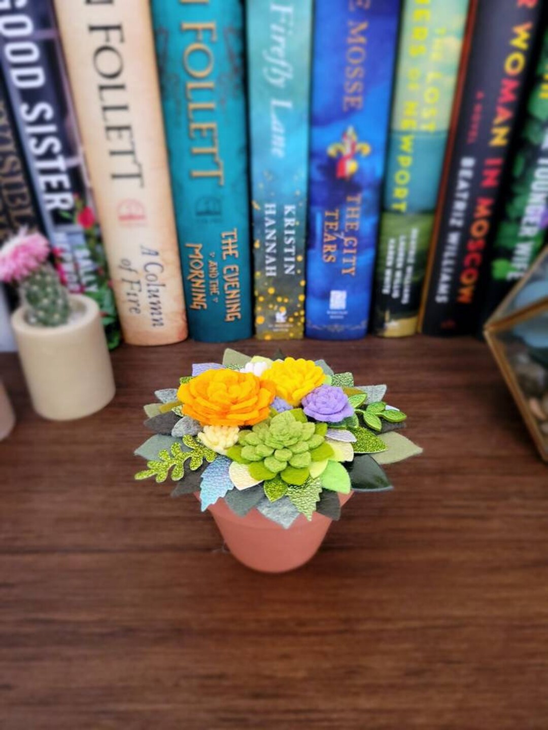 Felt Flowers, Felt Succulents, Felt Plants, Felt Floral Arrangements ...