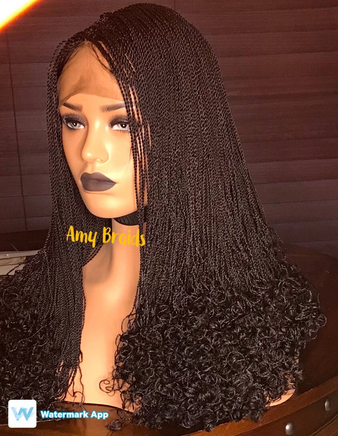 Amy Braids Box Cindy Bouncy Braided Lace Frontal Braided Wig 24 Inches ...