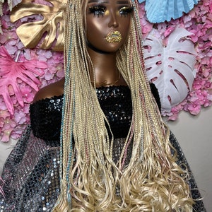 Amy Braids Full HD Lace Knotless Braided Wig Box Braids 30 Inches ...