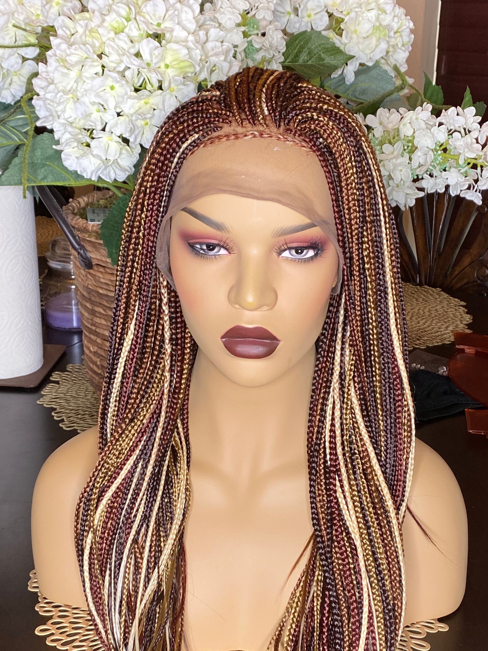 Lace Frontal Micro Box Braids - Etsy