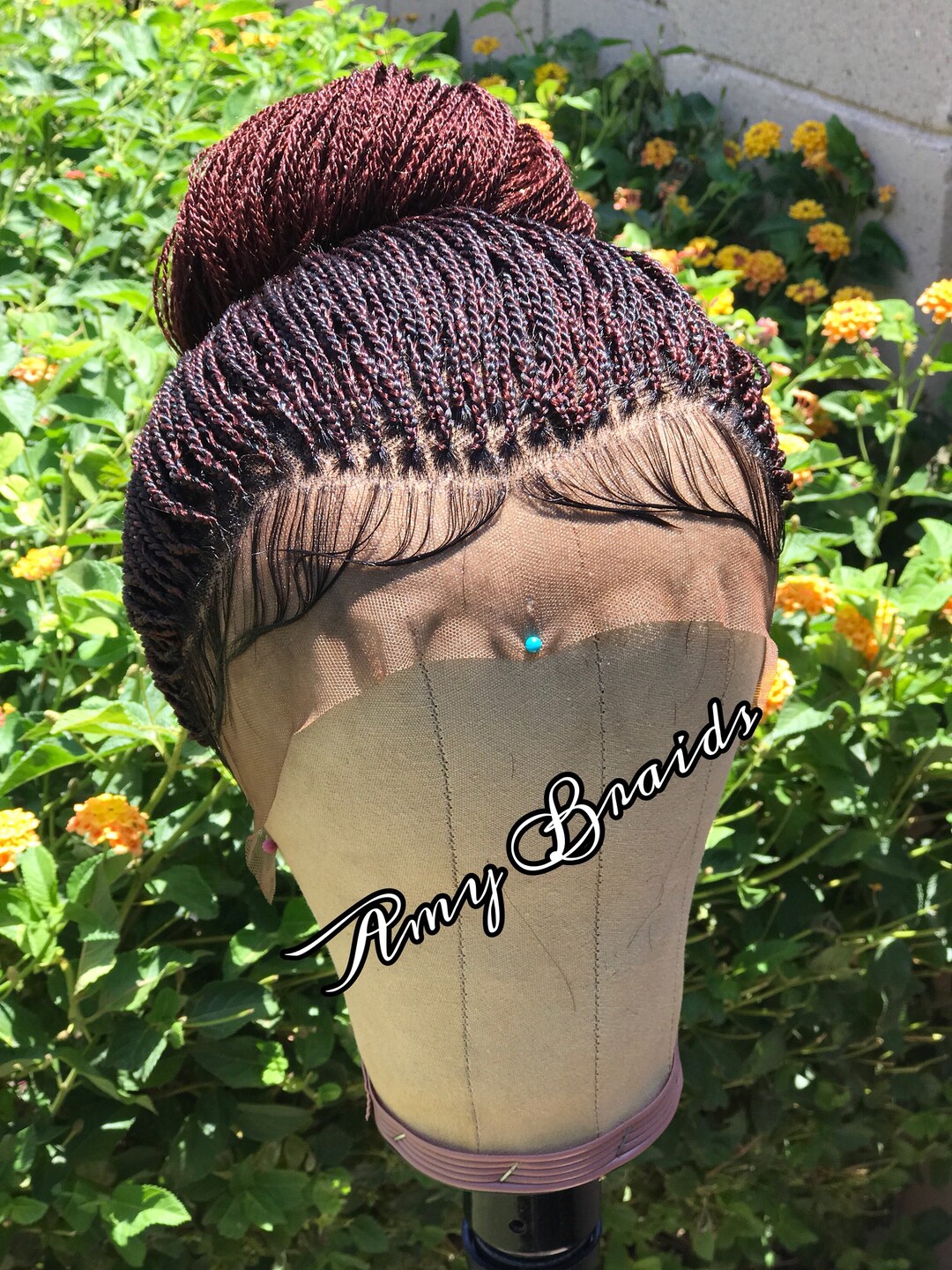 Amy Braids Wig Senegalese Twist Braided Wig, Custom Colors, Style ...