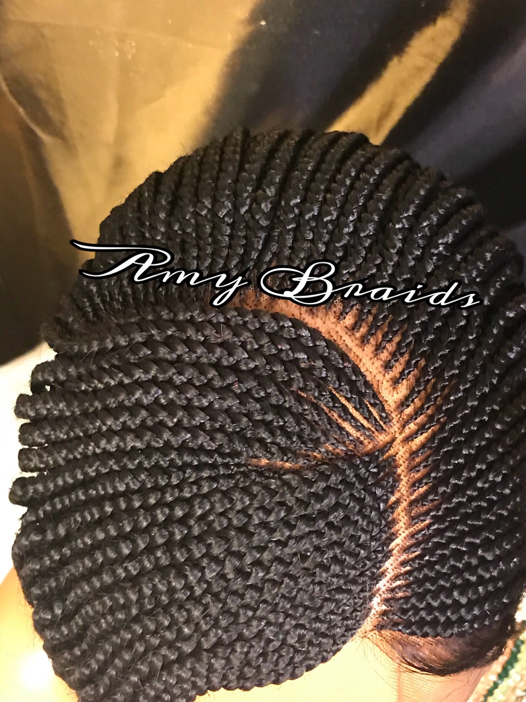 Amy Braids Cornrow Wig,new C Cut Style 24 Inches Color 1 Wig for Black ...