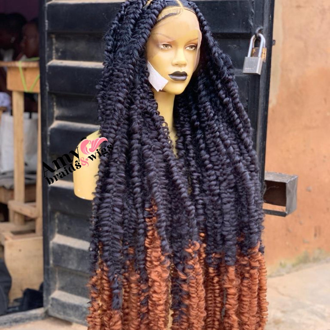 Amy Braids Passion Jungle Twist Full Lace Braided Wig Butterfly, 28 ...
