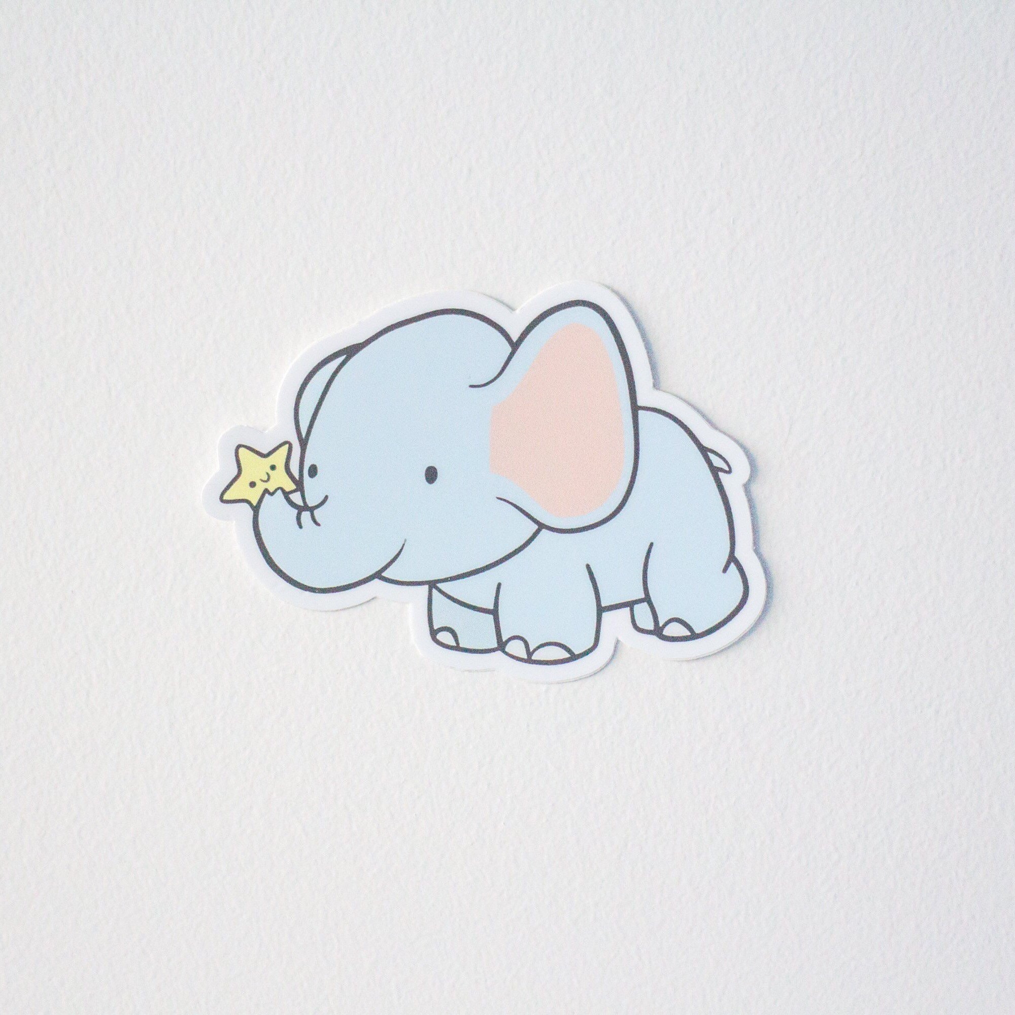 Elephant Sticker Laptop Sticker Cute Vinyl Sticker | Etsy