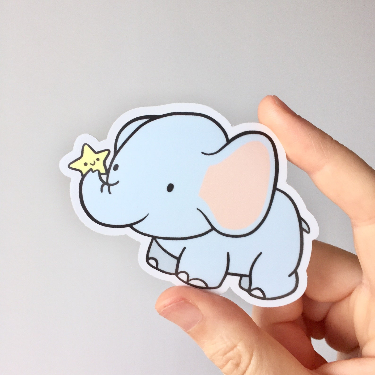 Elephant Sticker Laptop Sticker Cute Vinyl Sticker | Etsy