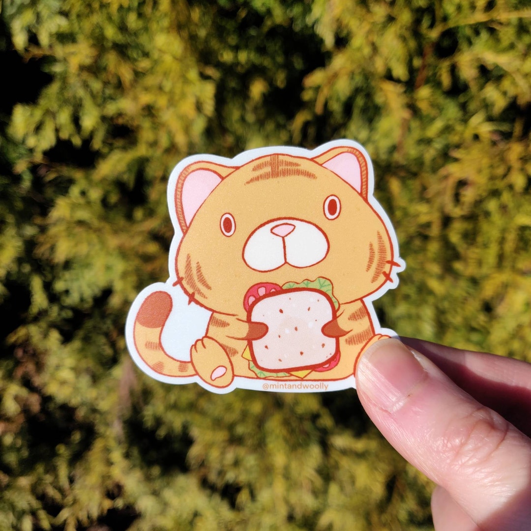 Tiger Cub Vinyl Sticker, Cute Tiger Sticker - Etsy