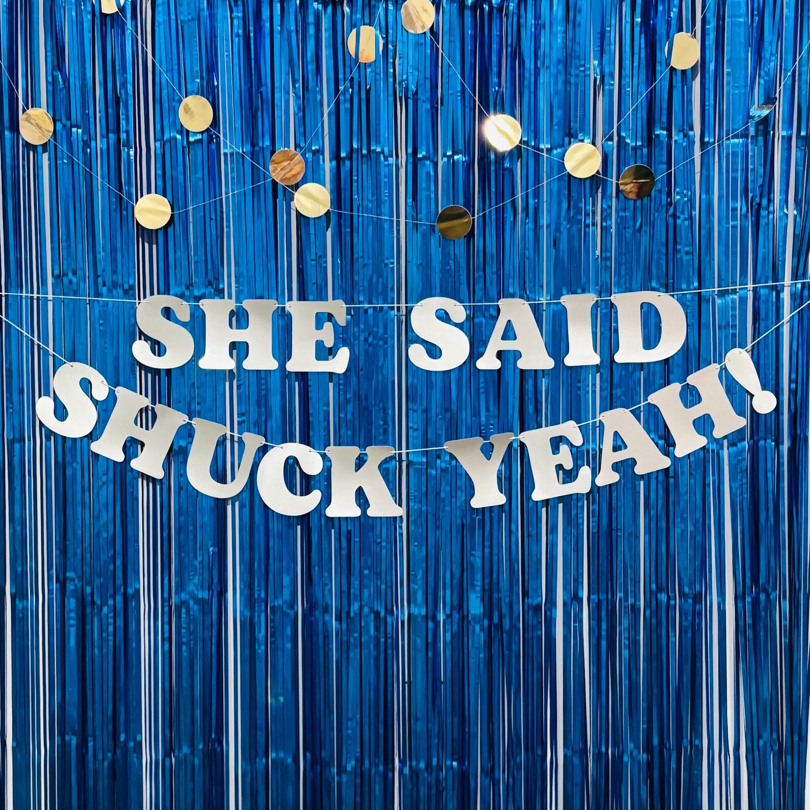 She Said Shuck Yeah! - Banner Oyster Roast, Engagement Party, Low ...