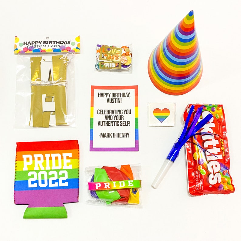 Birthday Pride Party Celebration Box Virtual Celebration - Etsy