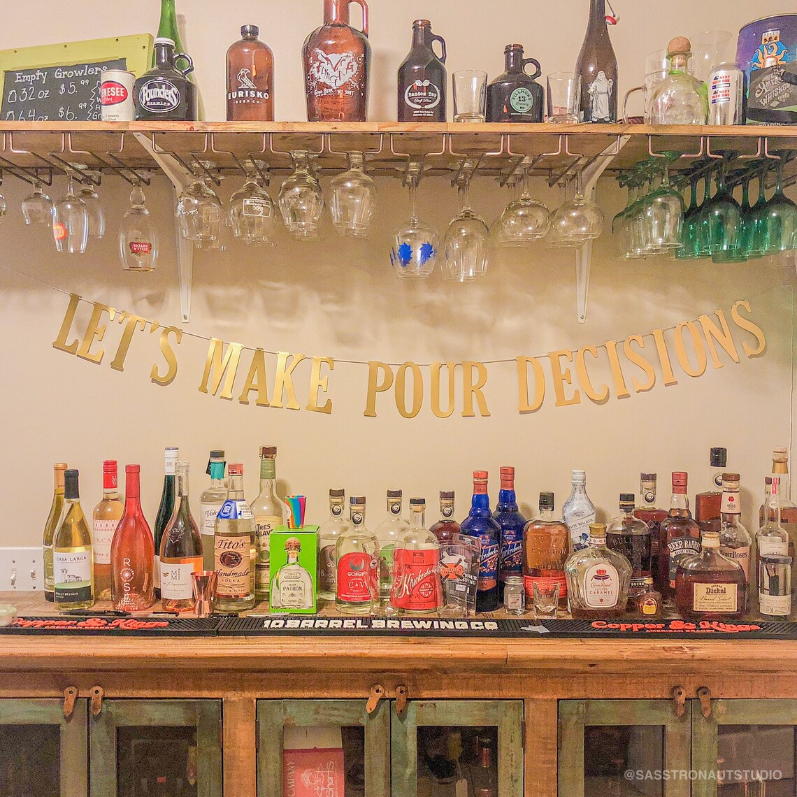 Let's Make Pour Decisions Banner Party Banner Wine - Etsy