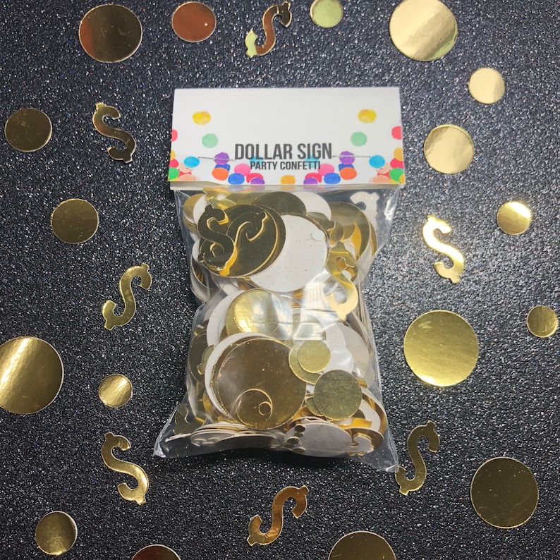 Dollar Sign confetti Rose Family Inspired confetti Creek | Etsy