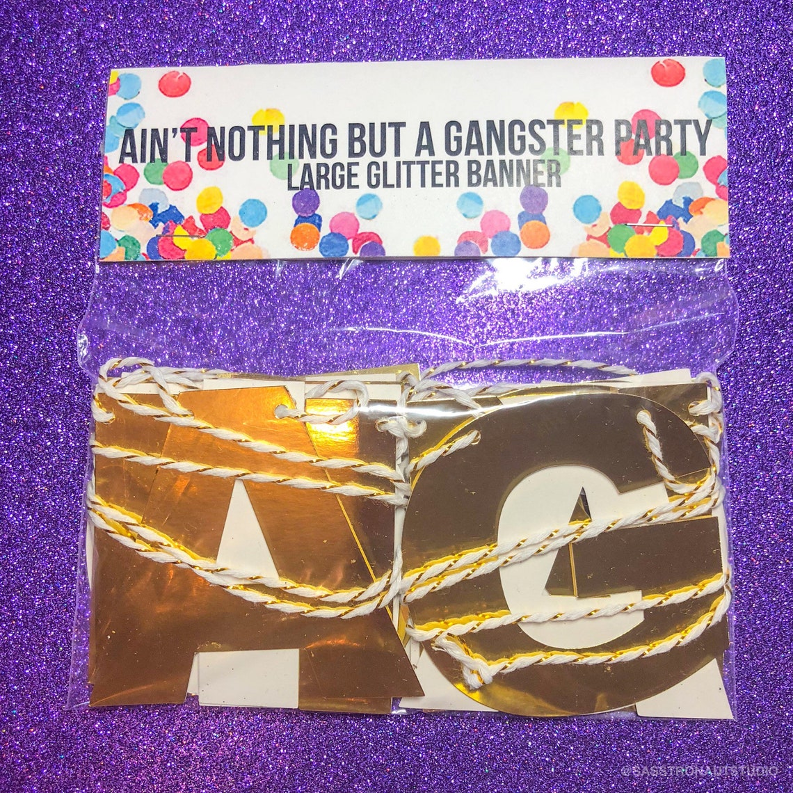 Ain't Nothing but A Gangster Party Banner Party Banner - Etsy Australia