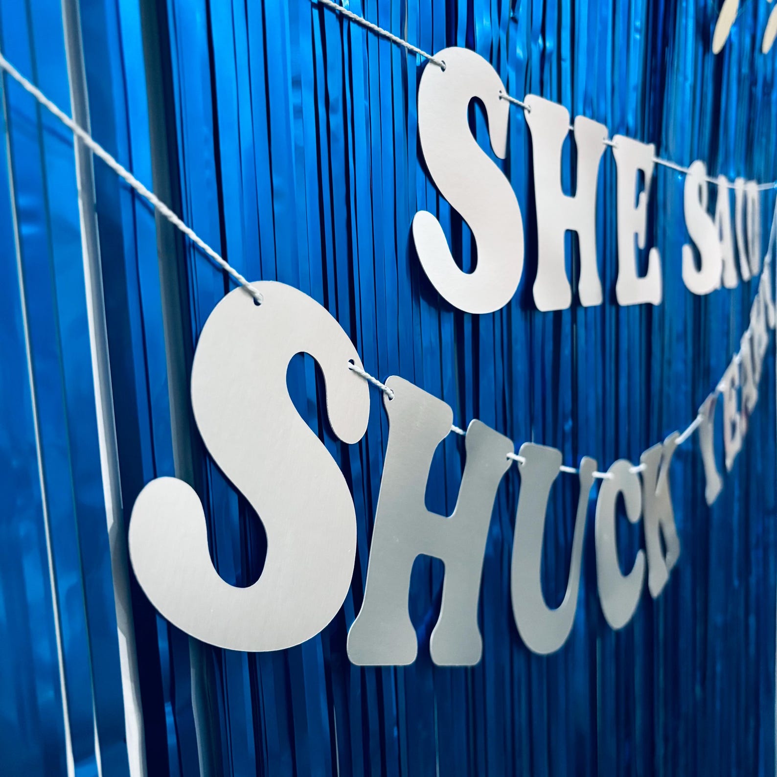 She Said Shuck Yeah! - Banner Oyster Roast, Engagement Party, Low ...