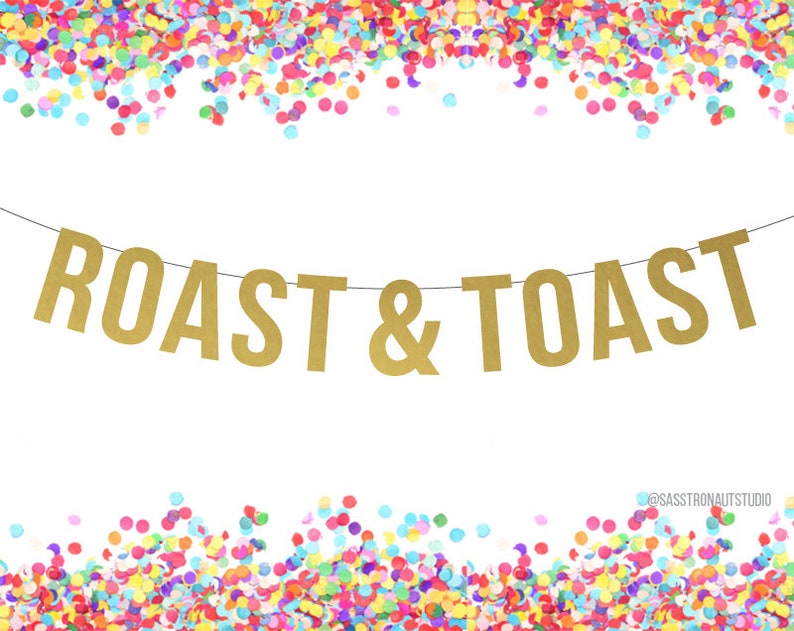 ROAST & TOAST Banner Oyster Roast Engagement Party Low | Etsy