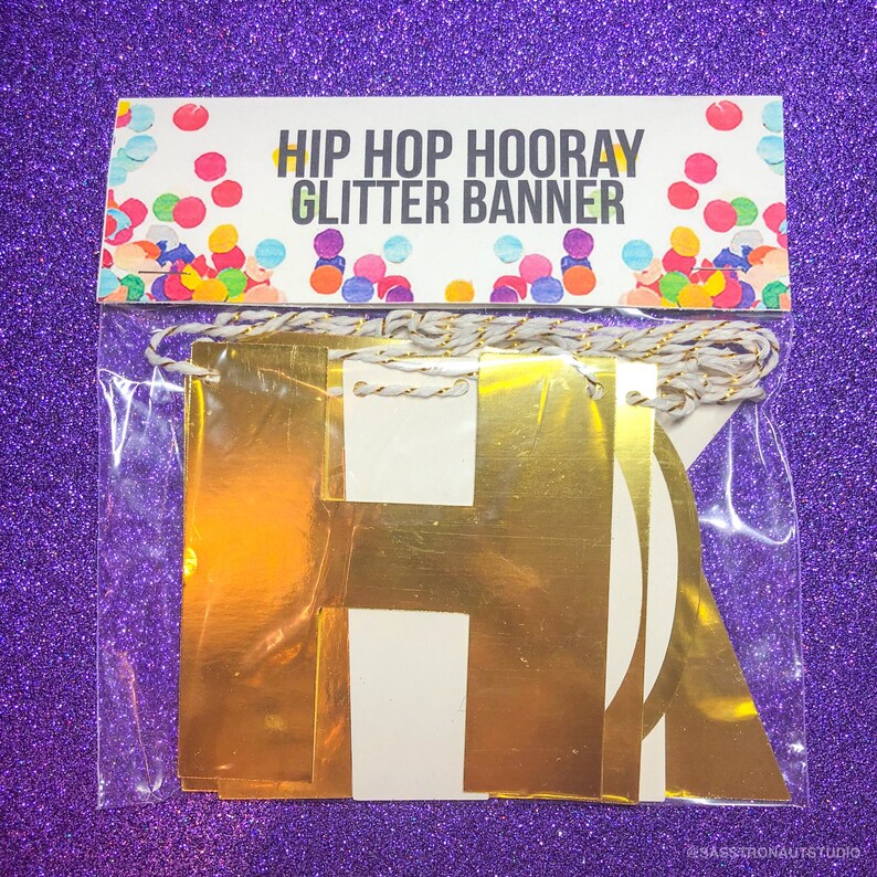 HIP HOP HOORAY Banner Custom Banner Party Decor 90's | Etsy