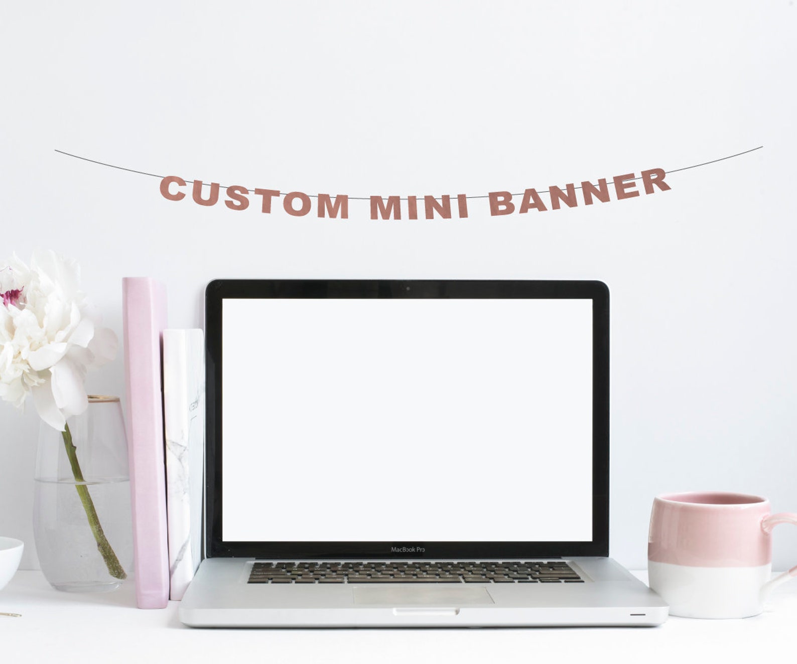 CUSTOM MINI BANNER Desk Banner Party Little Banner | Etsy