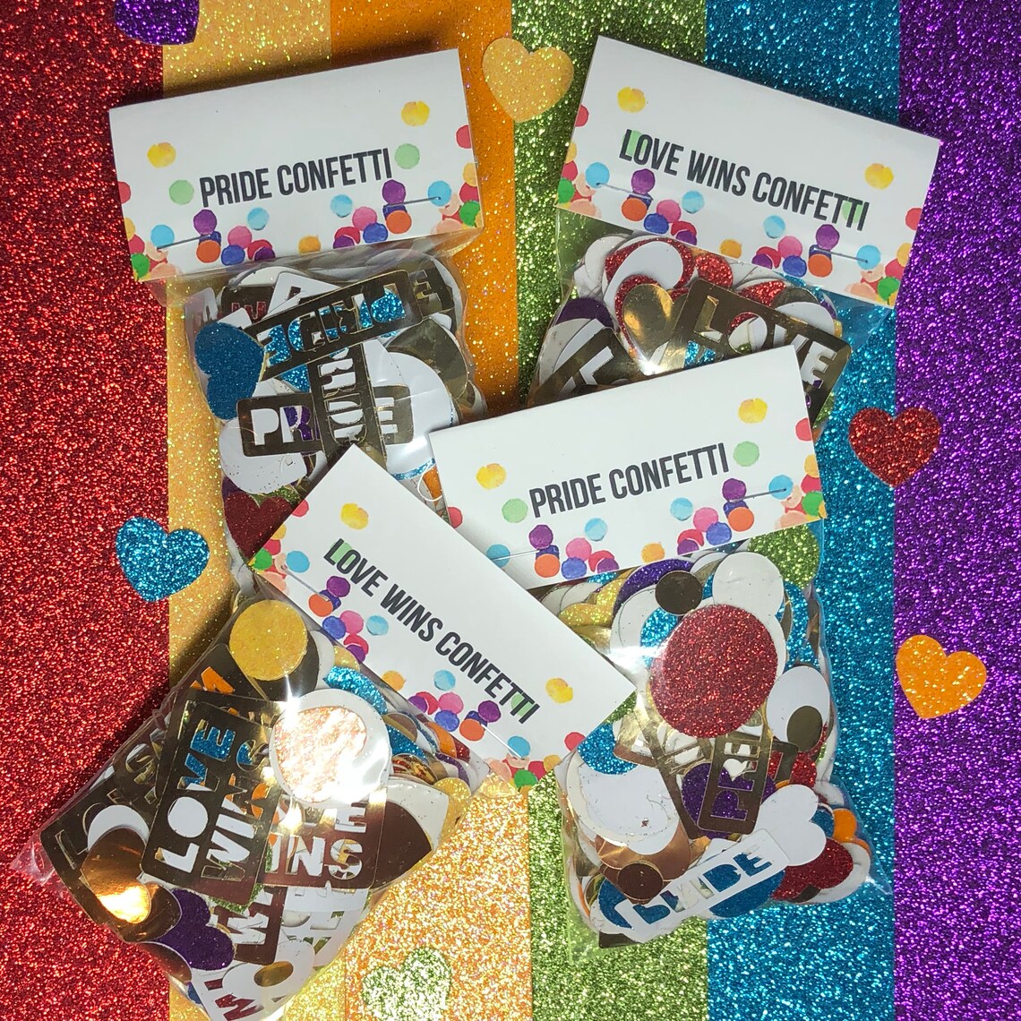 Pride Confetti Glitter Rainbow Party Decor Pride LGBTQ | Etsy