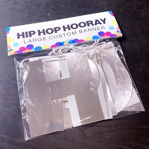 HIP HOP HOORAY Banner Custom Banner, Party Decor, 90's Party, Naughty ...