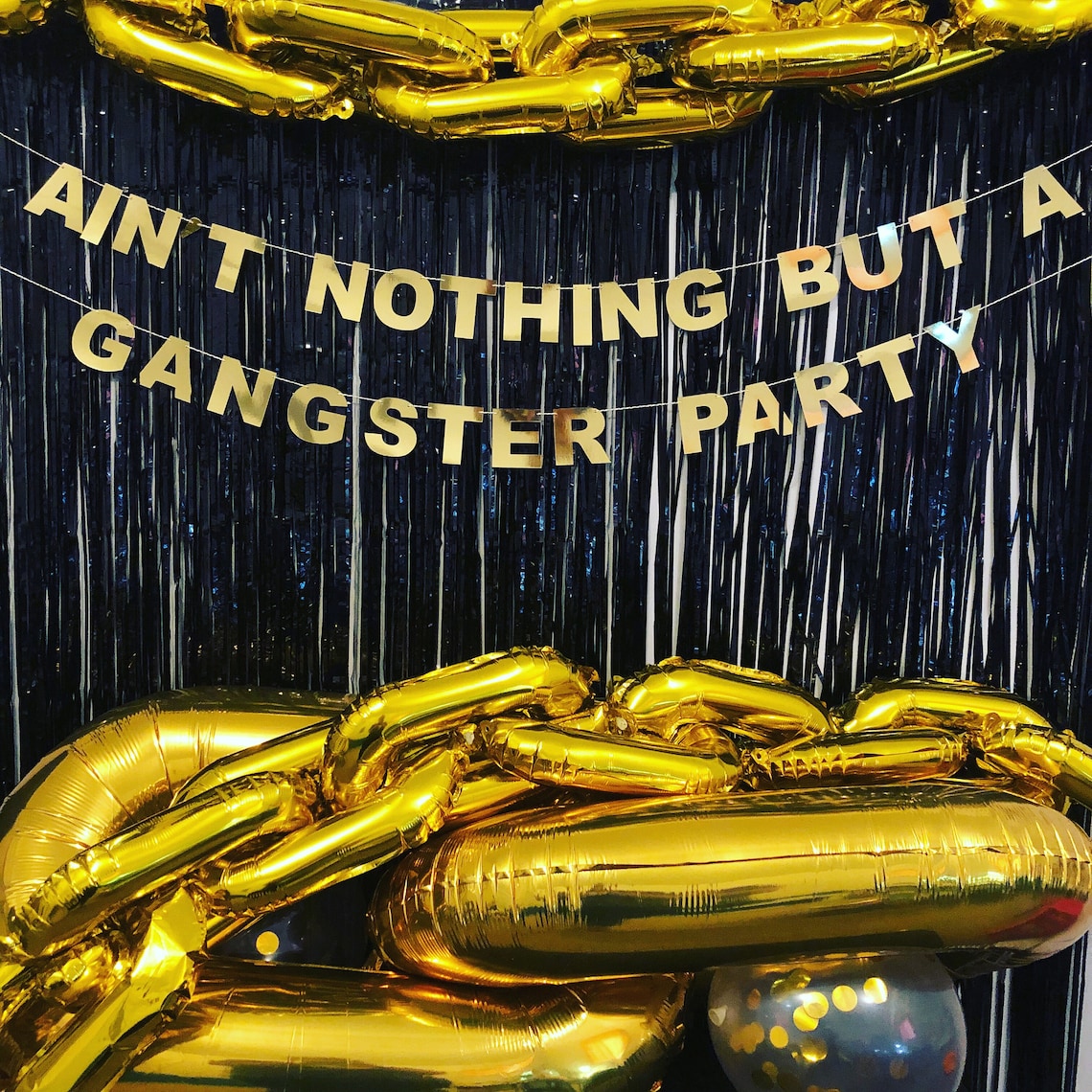 Gold Chain Balloons Party Decor 90's Party 90s Party - Etsy