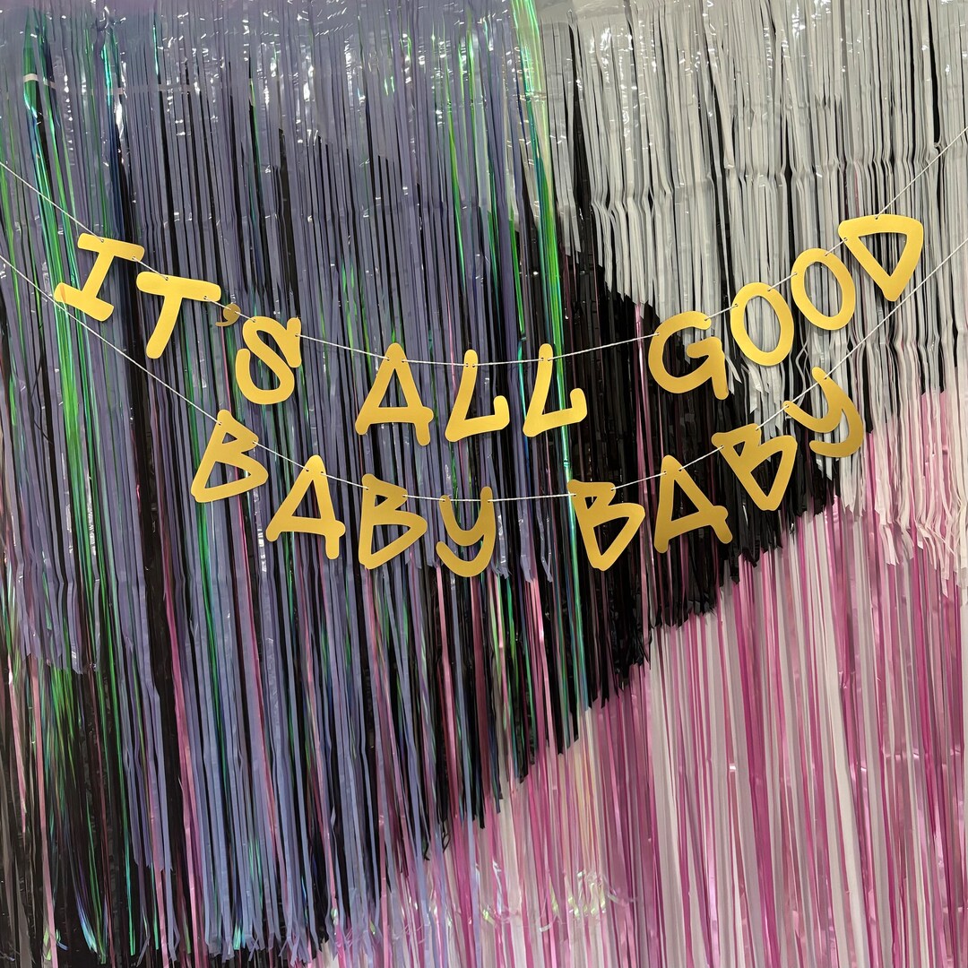 It's All Good Baby Baby - Double Banner! Baby Shower Backdrop, Party ...