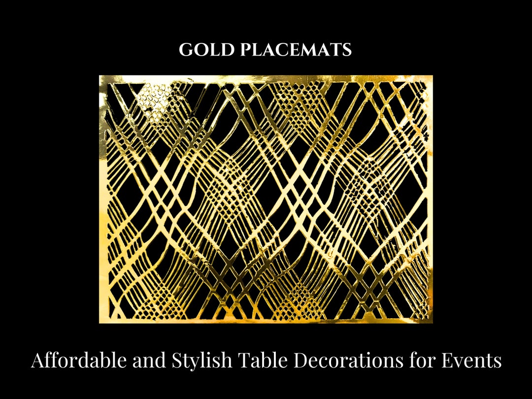 Gold Wedding Placemats, Wedding Chargers, Wedding Decorations (sold in ...