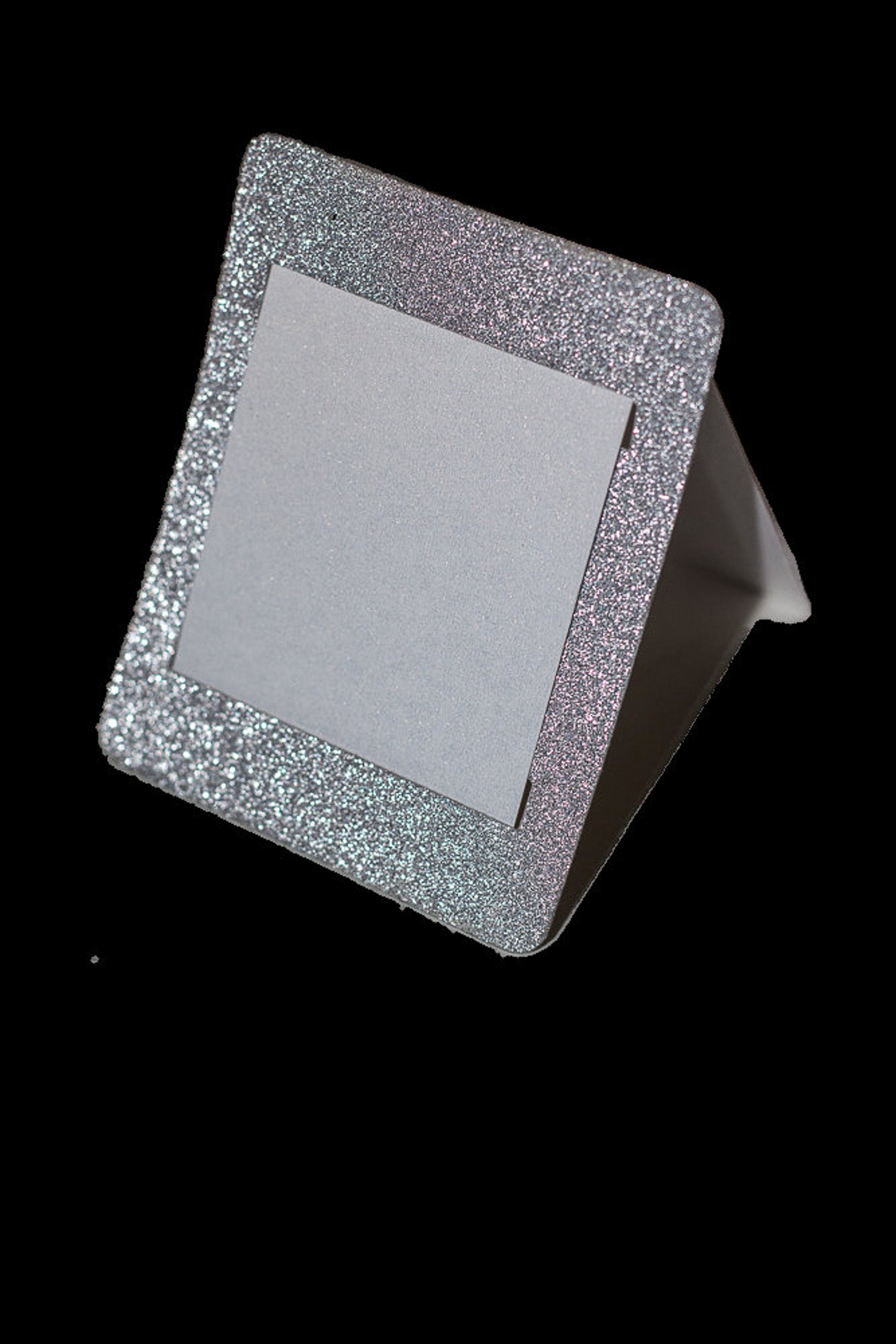 Silver Place Cards Glitter Design PACK OF 20 - Etsy