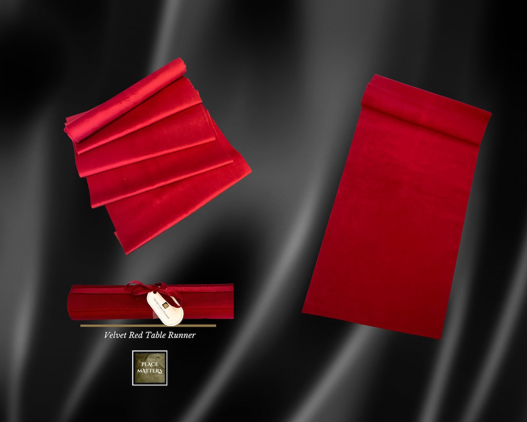 Red Velvet Table Runner, Table Runners,size:(28cm*2.5mts) Luxury - Etsy