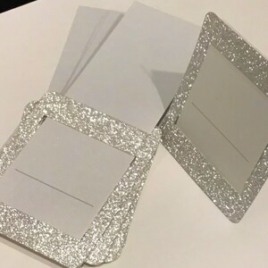 Silver Place Cards, Glitter Design - PACK OF 20 - Etsy