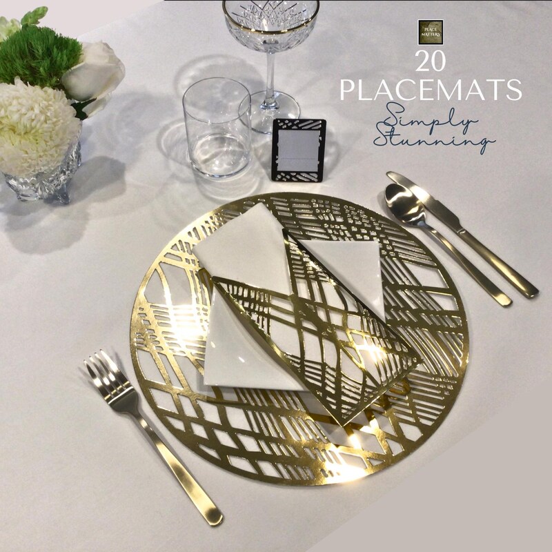 Gold Placemats - Etsy