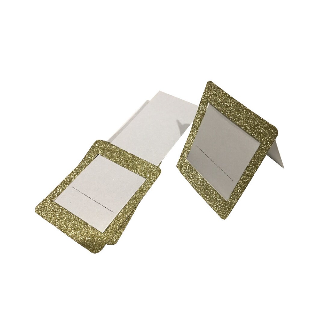 Gold Place Cards, Glitter Design - PACK OF 20 - Etsy