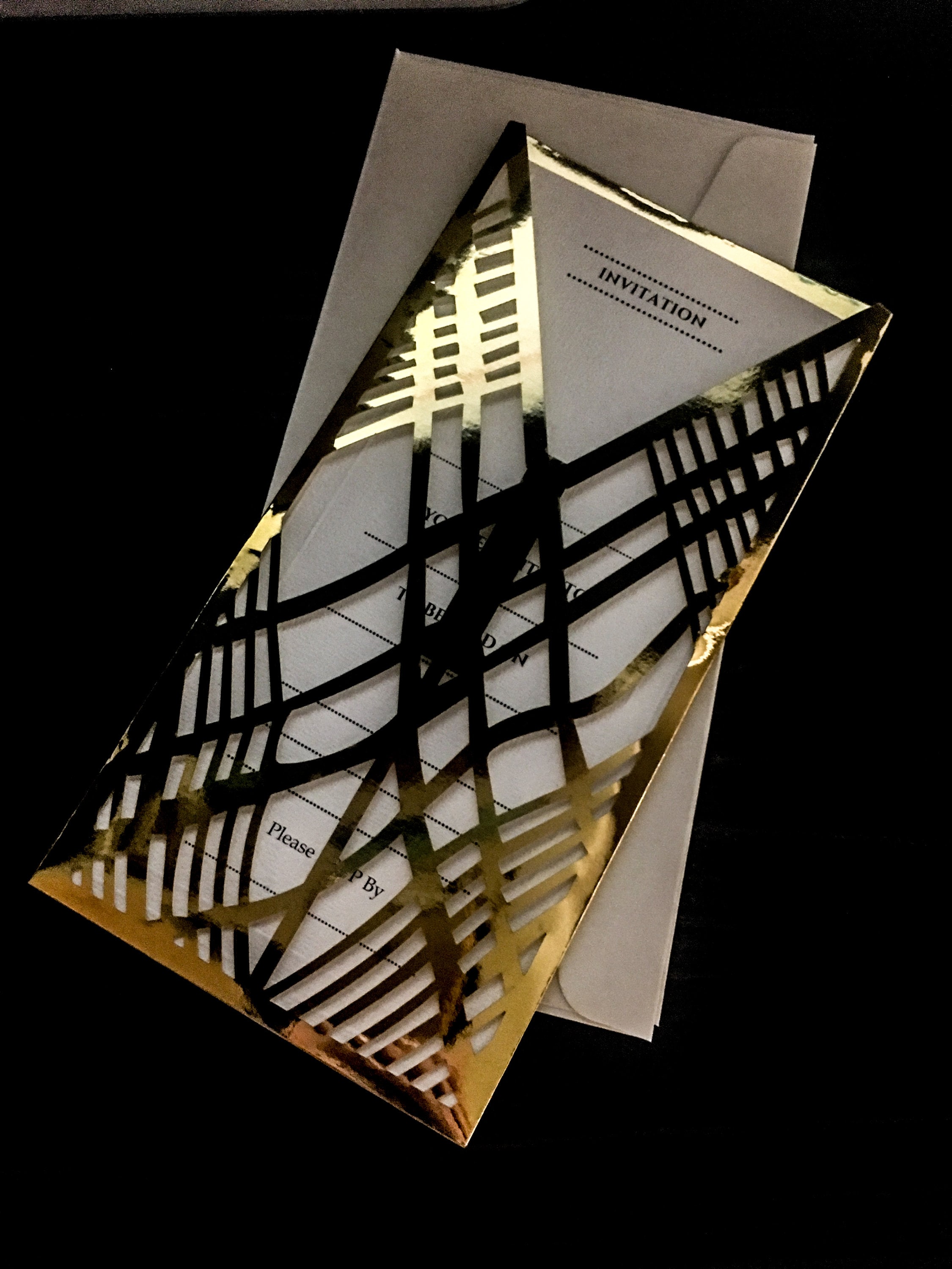 Gold Invitations/ Menu Card Covers Pack of 20 Covers - Etsy