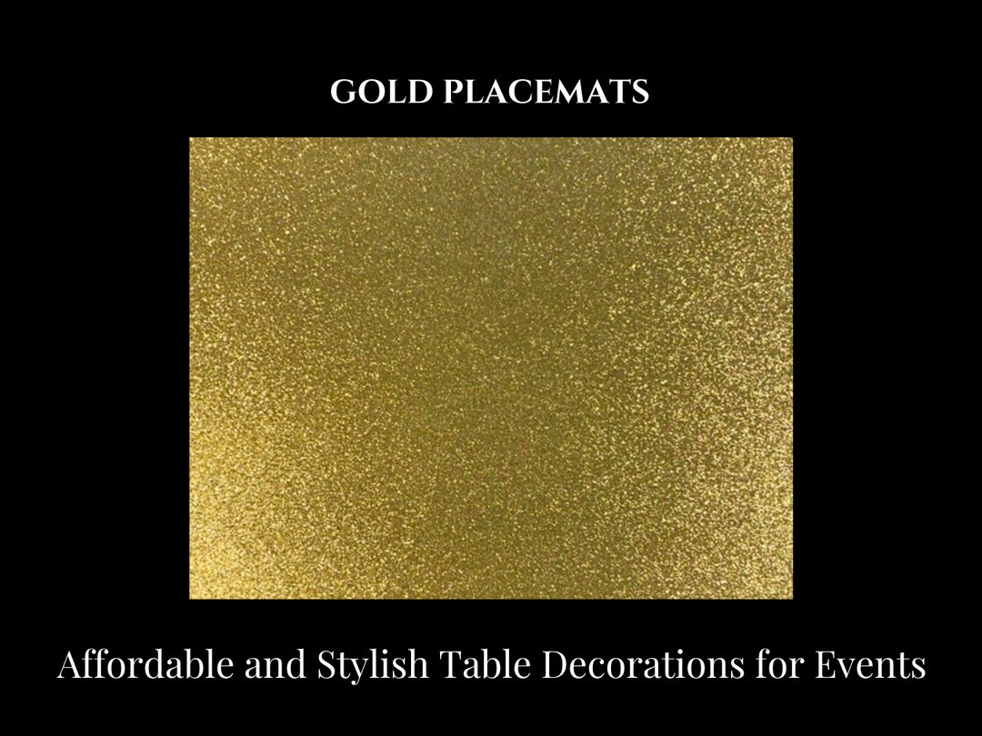 Gold Placemats, Wedding Charger Plates(sold in Packs of 20) - Etsy