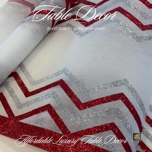 Chevron Table Runner,wedding Table Runners,size:35cm*3mts (14"*9ft.10in ...