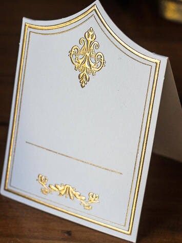 Gold Place Cards Elegance Design PACK OF 20 - Etsy