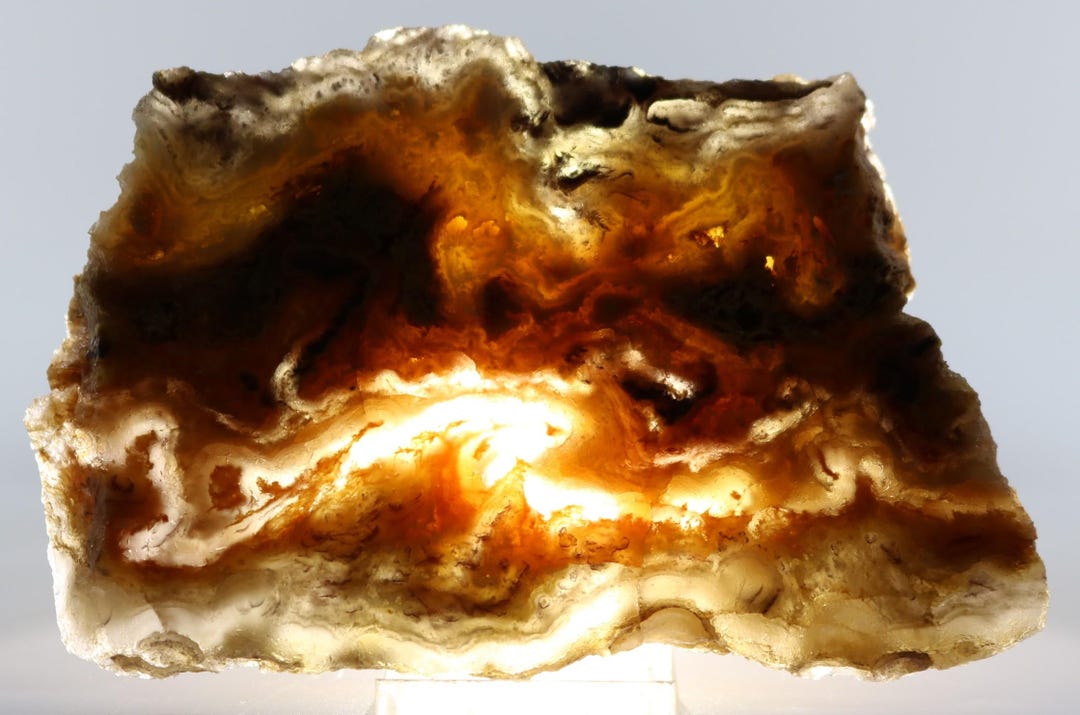 Gorgeous "wildfire Bacon Bubble Opal" Slab Milford Utah UT COA 7048 - Etsy