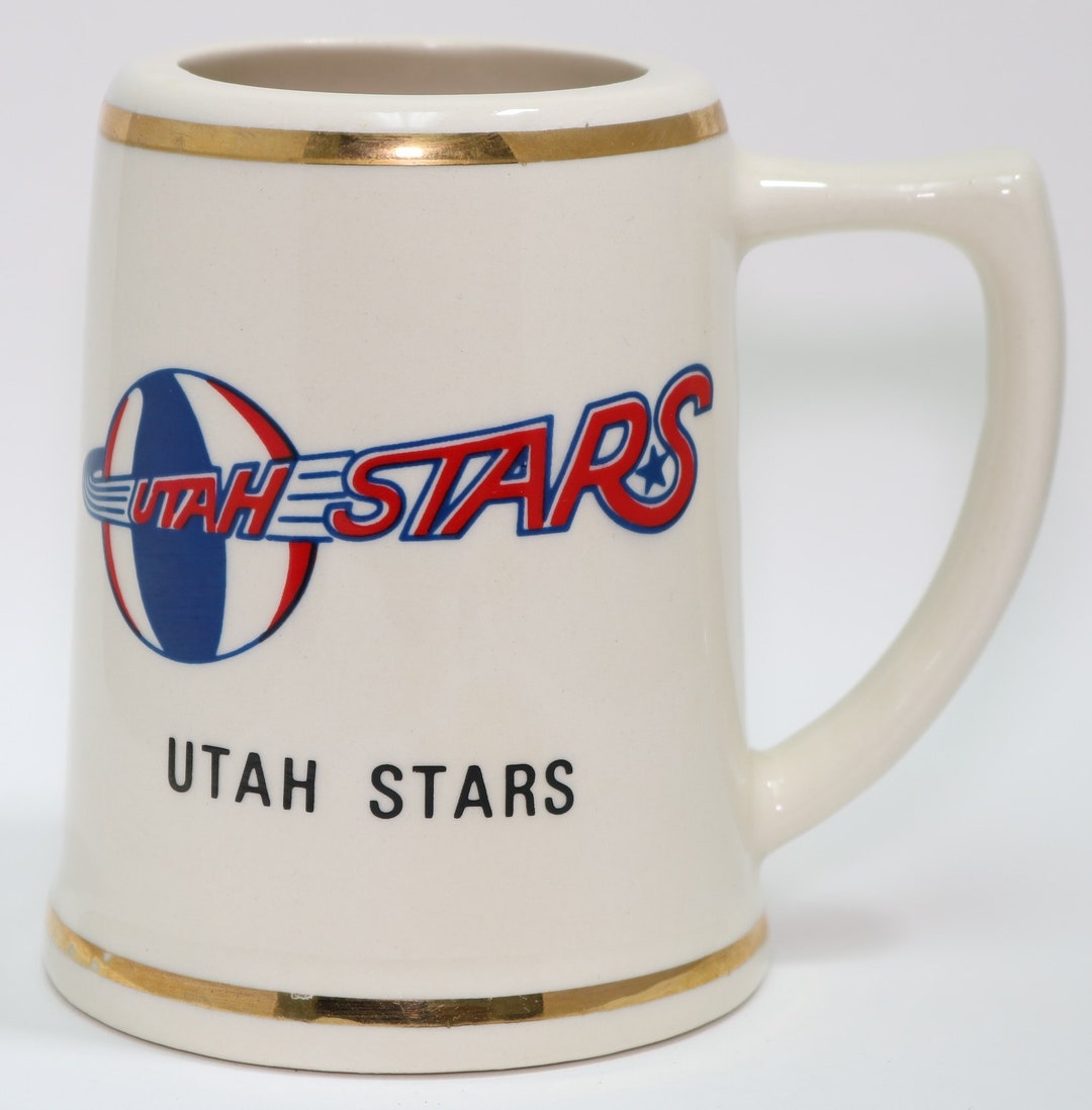 Utah Stars Stein RARE Utah Stars Full Size Mug Stein ABA American ...