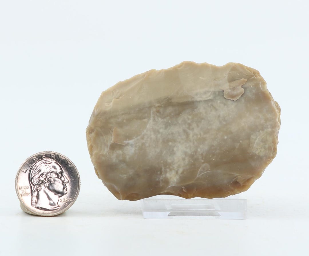 Stone Age Large Hand Tool 111g 73mm 2.88" West Sahara Desert Morocco ...