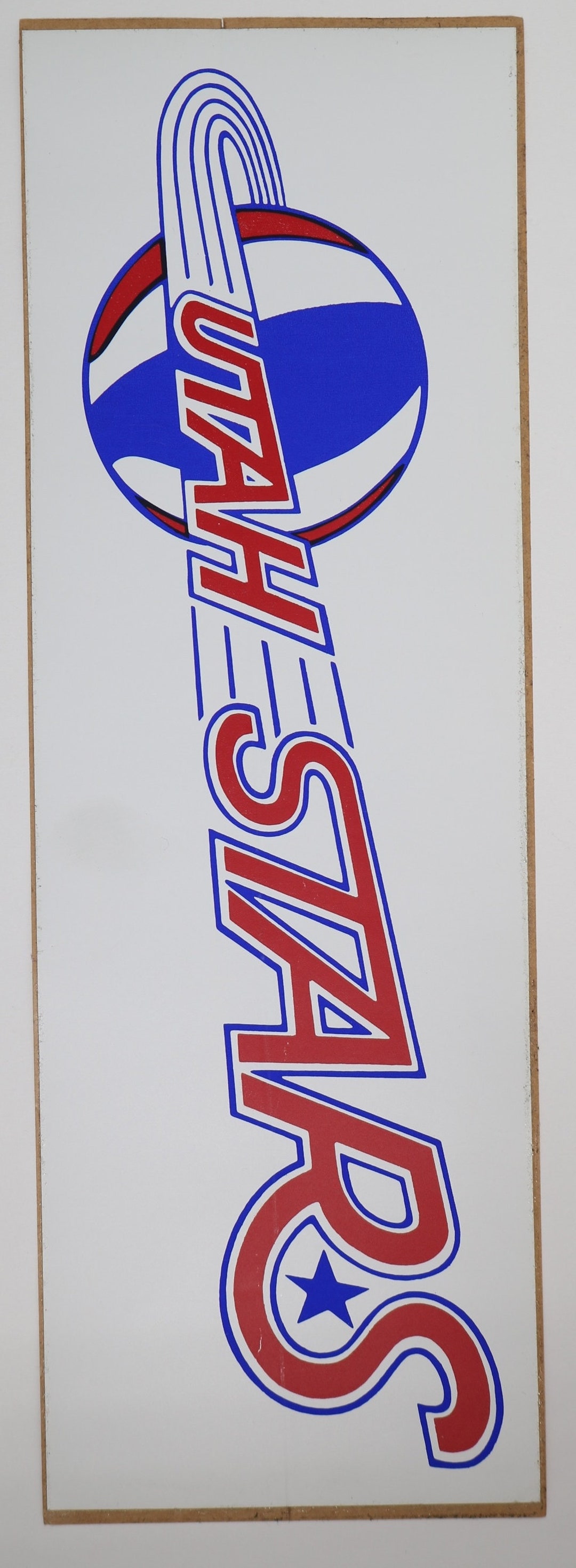 Authentic Not Used Utah Stars ABA Bumper Sticker 11.8" X 3.9" Pre Jazz ...