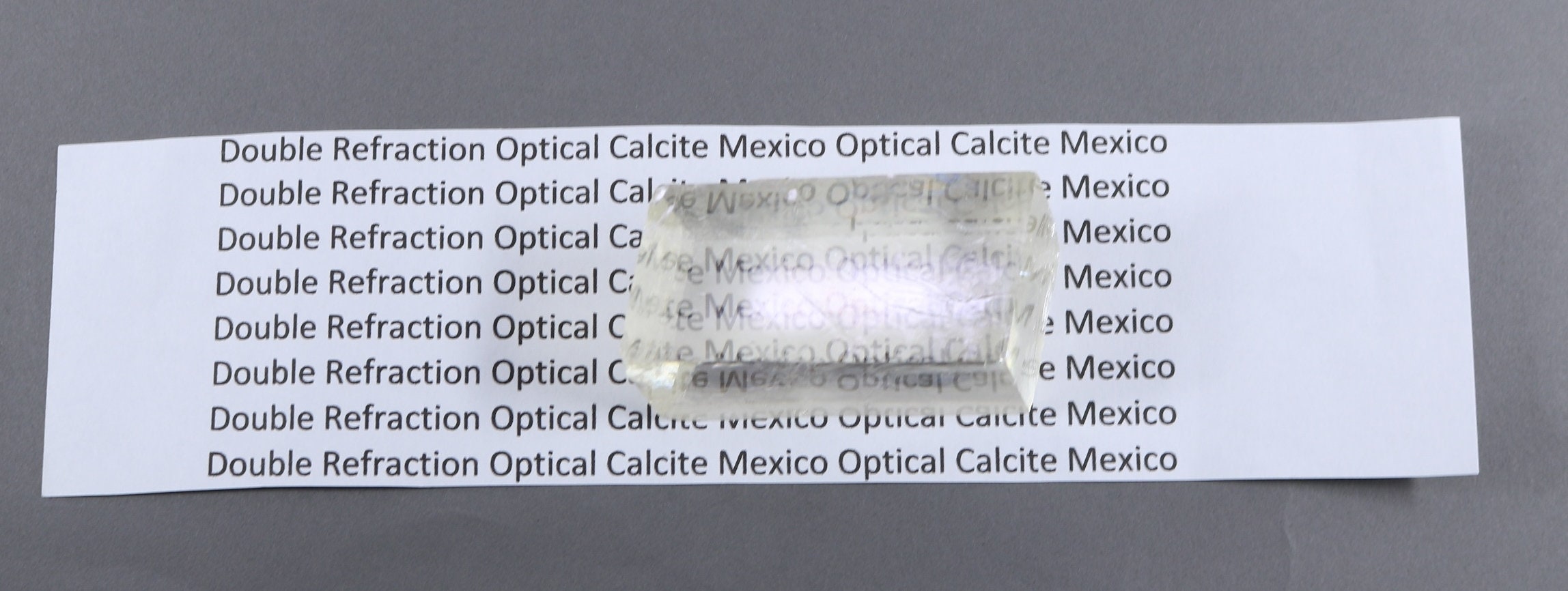 Calcite Double Refraction