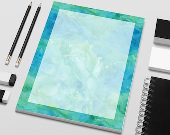 Blue Ocean Printable Writing Paper Set of 8 Cute Dolphin - Etsy