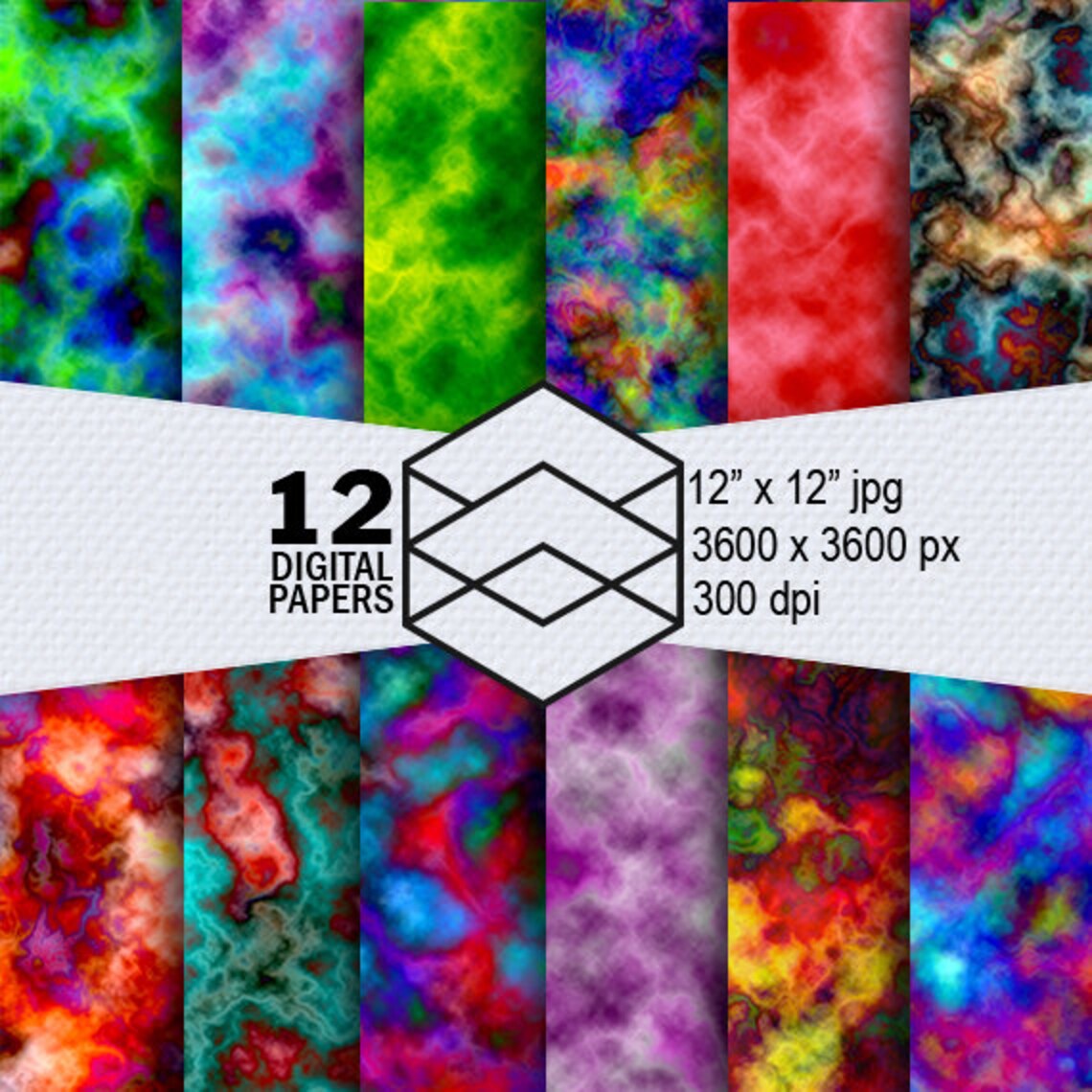 Alcohol Ink Digital Paper Pack 12 Digital Papers That Simulate Alcohol ...