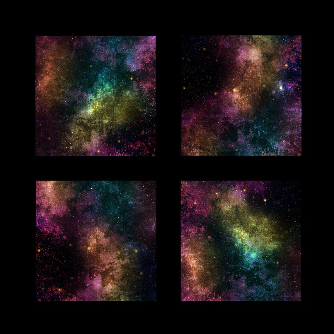 Galaxy Dust Digital Scrapbook Textures, Grungy Space Digital Papers, 12 ...