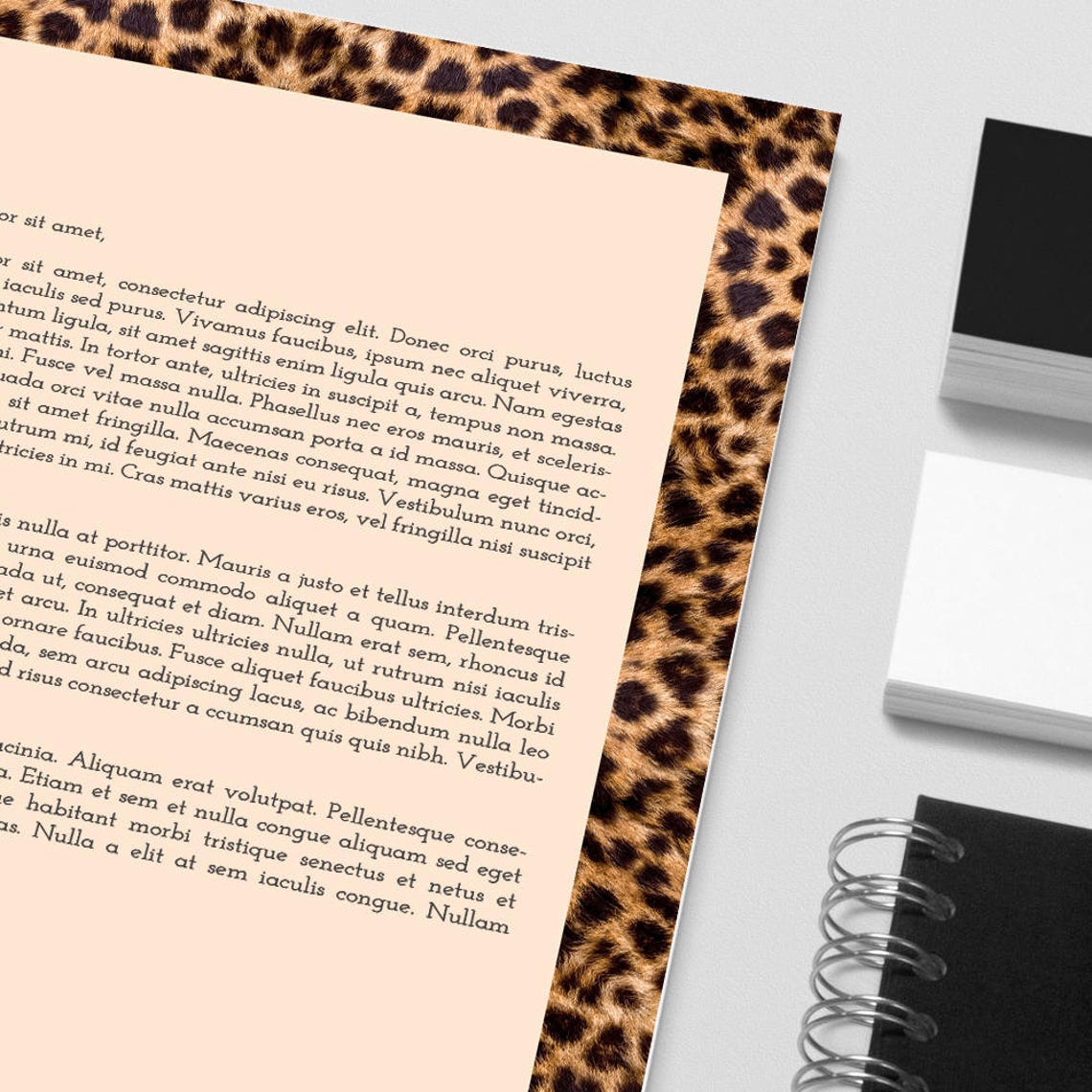 Printable Writing Paper Decorative Writing Paper Cheetah Stationery ...