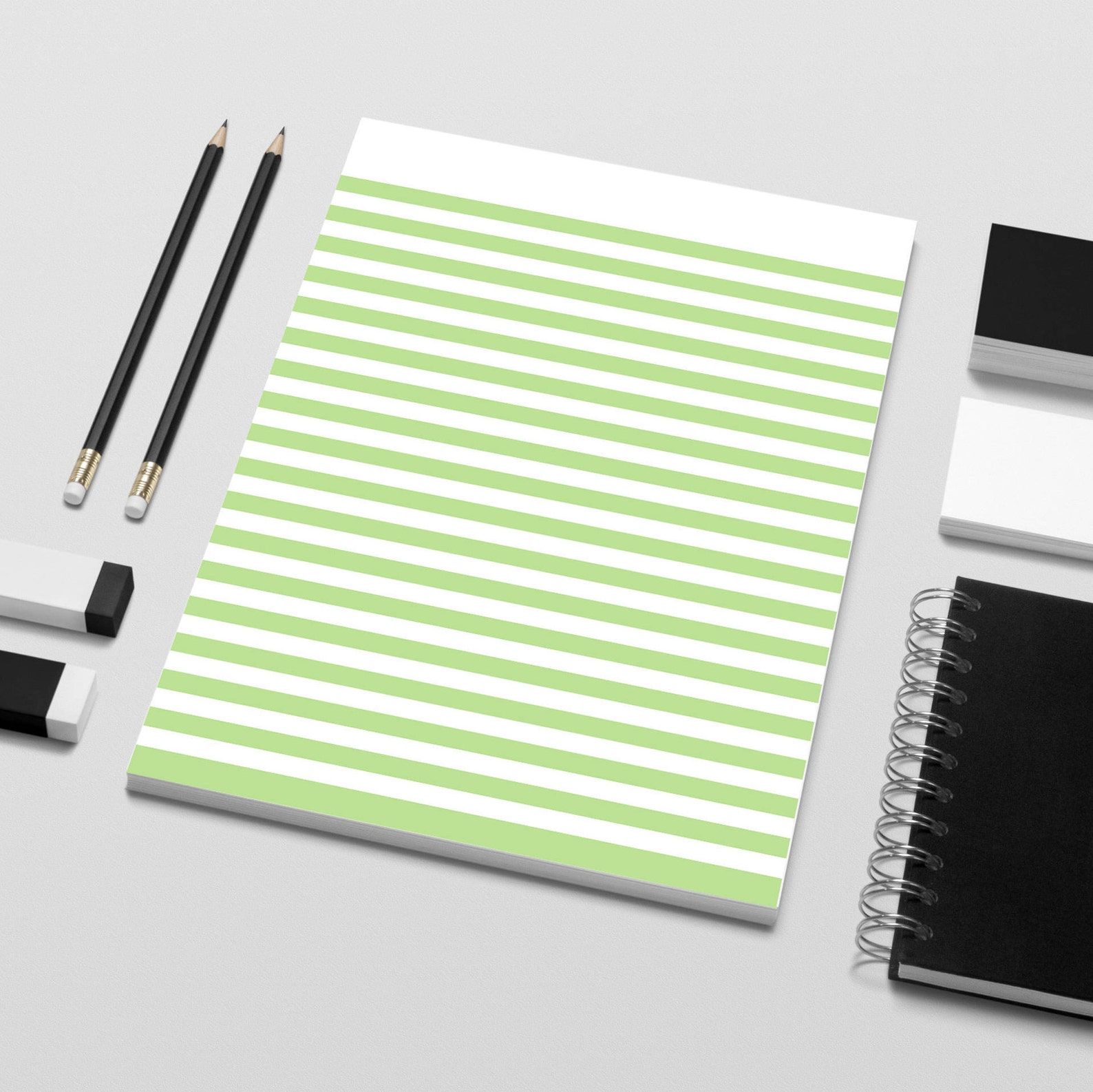 Lined Writing Paper Printable Decorative Note Paper Light Green Lined ...