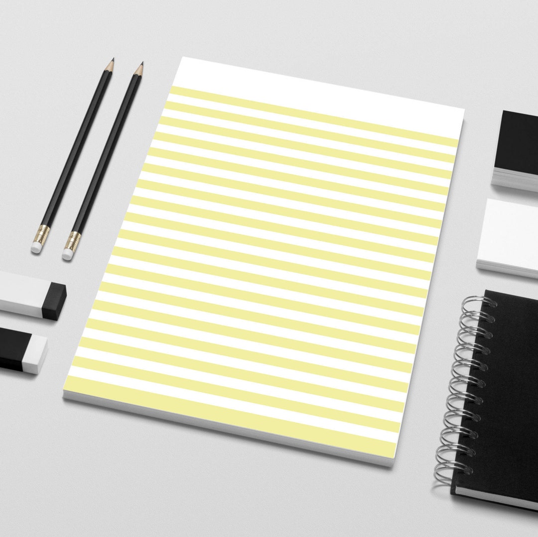 Yellow Lined Writing Paper Printable Decorative Note Paper Yellow Lined ...