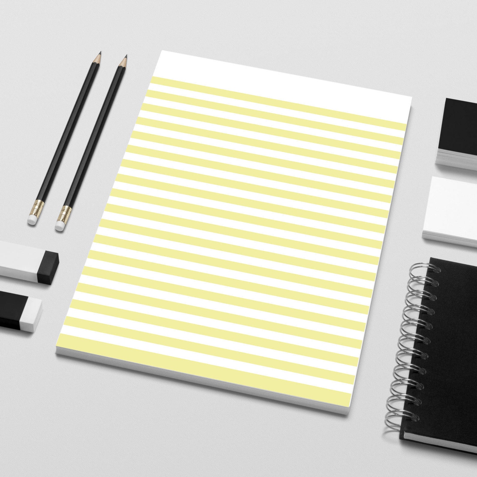 Yellow Lined Writing Paper Printable Decorative Note Paper Yellow Lined ...